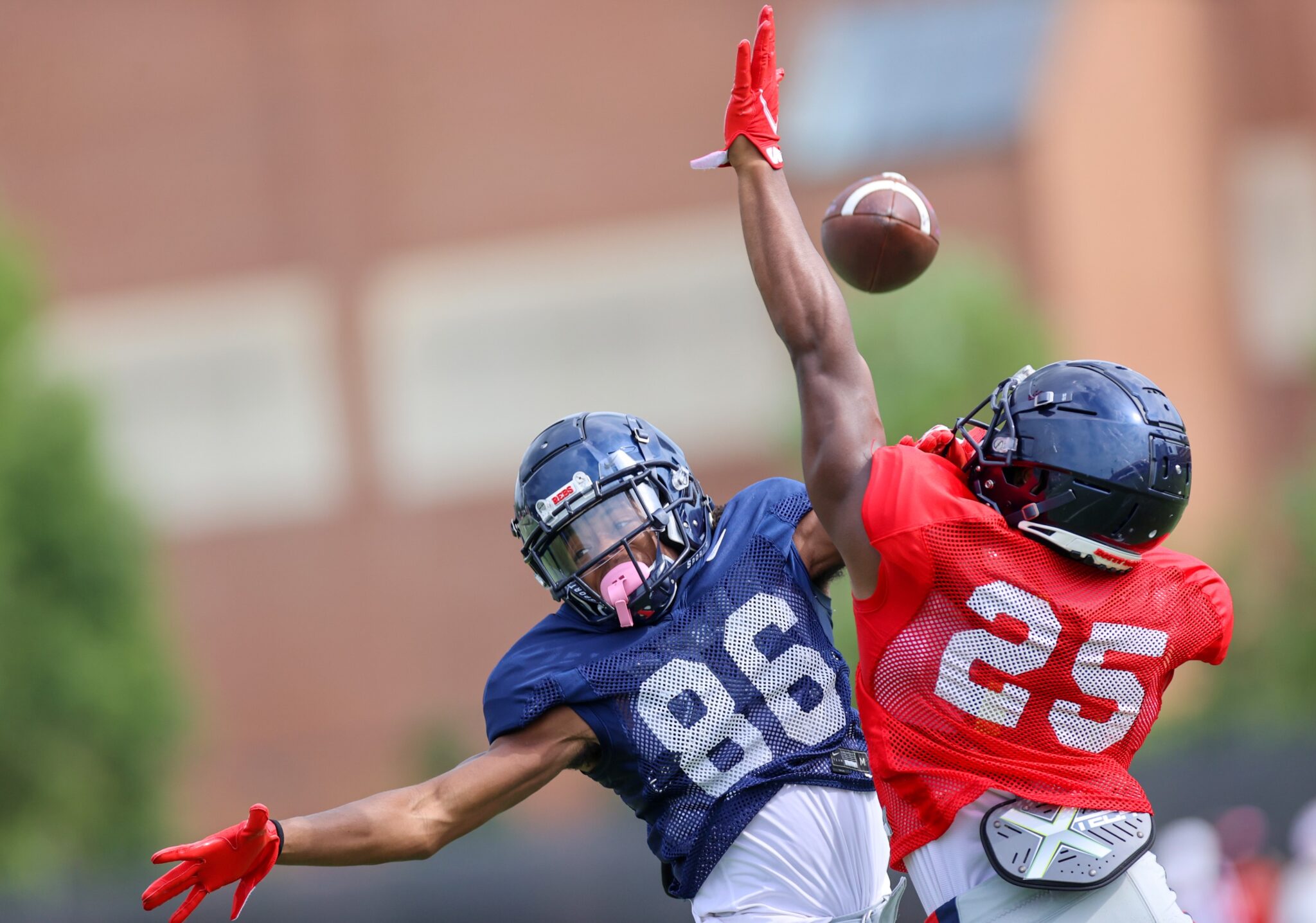 Michael Trigg and the Ole Miss pass-catchers (PHOTOS)