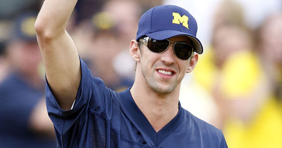 Michigan football: Michael Phelps speech resonates with Jim Harbaugh