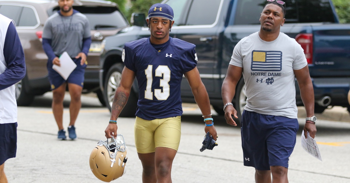 Notre Dame freshman RB Gi'Bran Payne has been a fall camp surprise