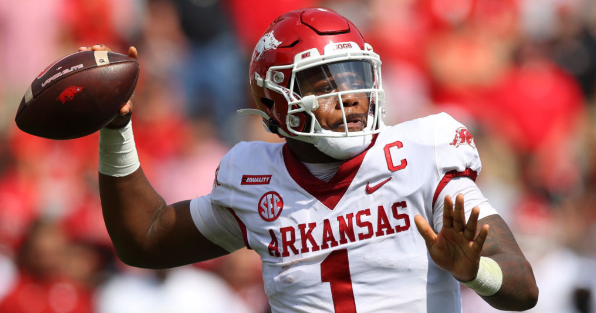 Report Arkansas QB KJ Jefferson Out For Saturday s Game Against LSU On3