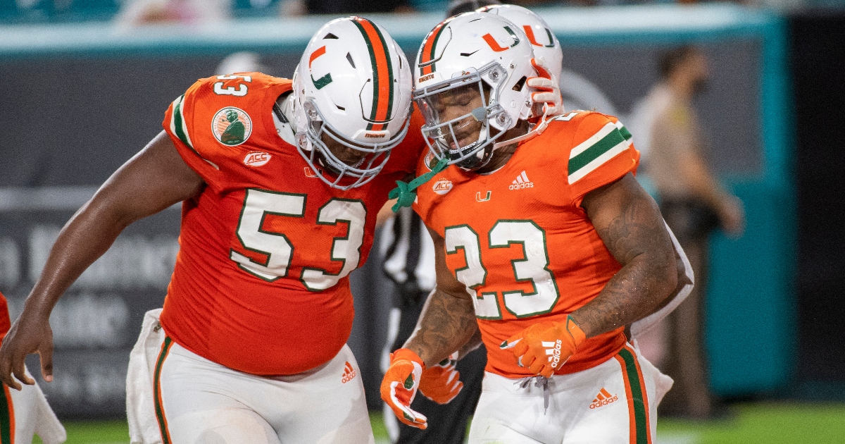 Miami center Jakai Clark leaves game in first quarter - On3