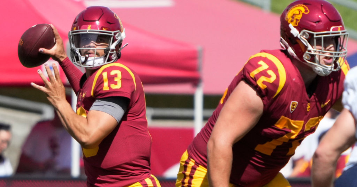 Caleb Williams explains late-game laugh with Lincoln Riley, how he's ...