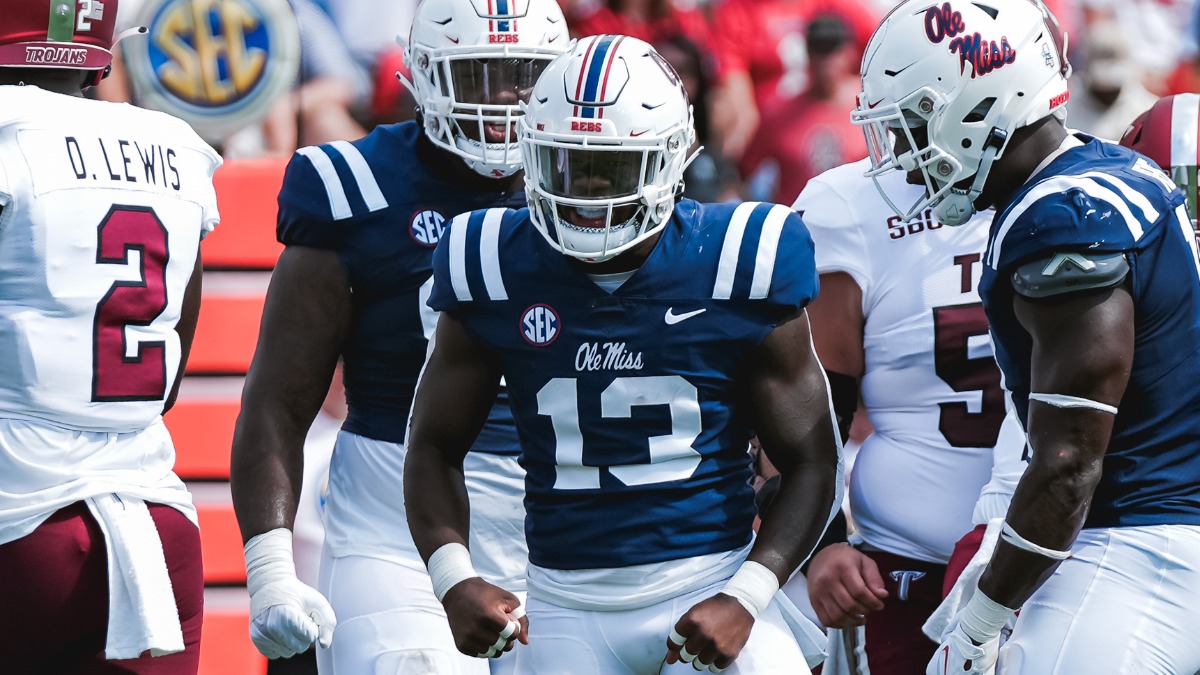 Ole Miss football defense got a lot of “sharks” in their Troy effort