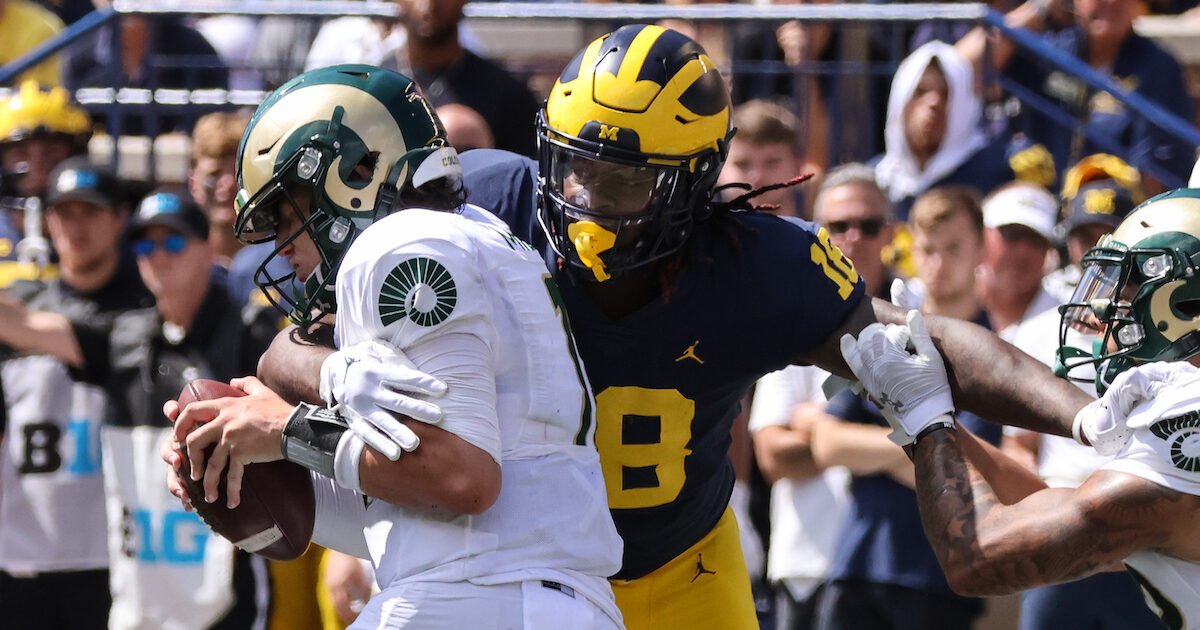 Michigan pass rushers Jaylen Harrell, Eyabi Anoma forming a bond