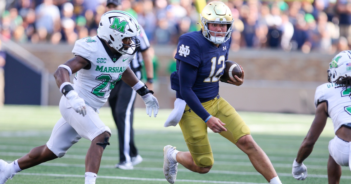 Notre Dame quarterback Tyler Buchner to miss rest of 2022 season