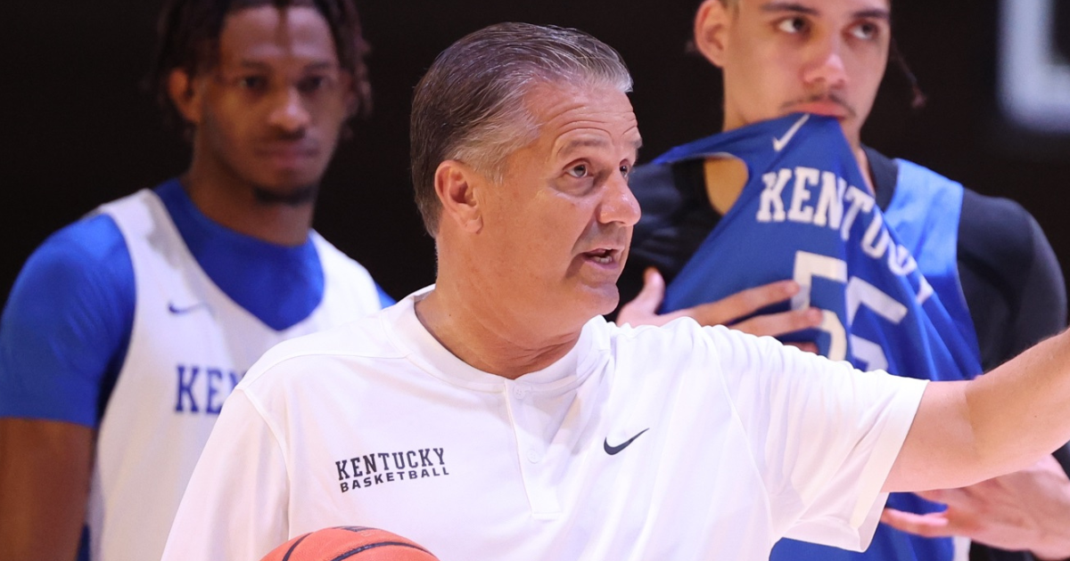 Who Kentucky men's basketball is visiting on the recruiting trail