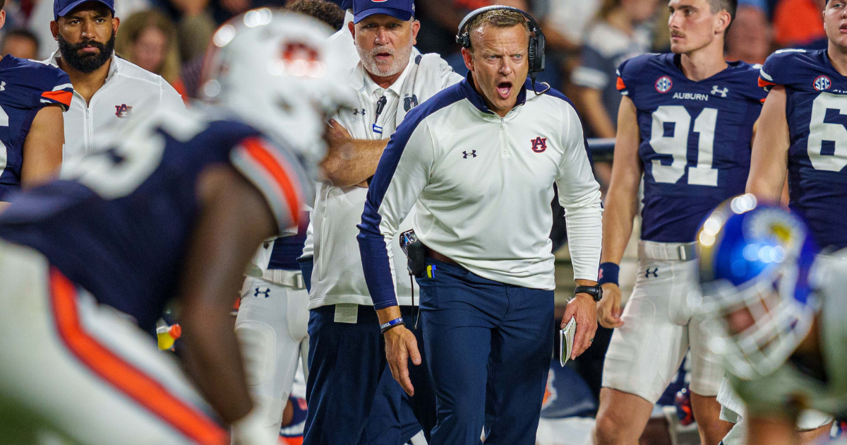 Turnovers, penalties bothering Bryan Harsin after two games