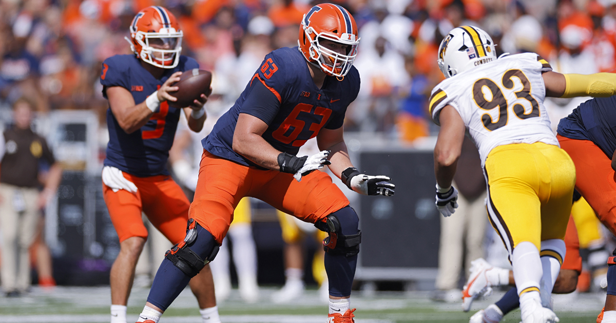 9 Illinois offensive lineman sign NIL deal to “Help Tackle Hunger”