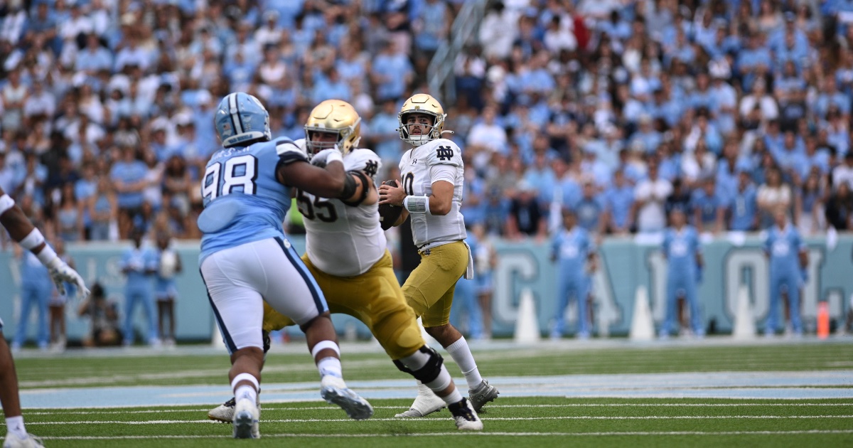 Notre Dame cruises to a 45-32 victory over North Carolina - On3