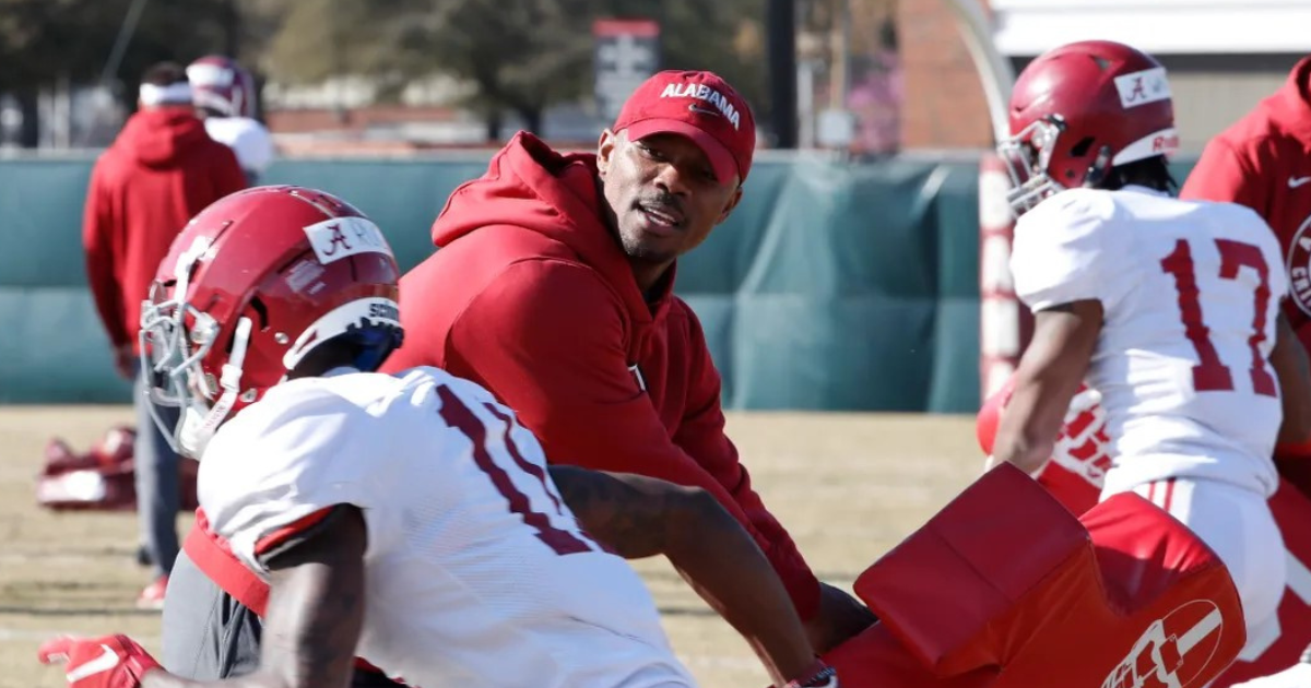 Alabama wide receiver coach Holmon Wiggins is On3 national recruiter of ...