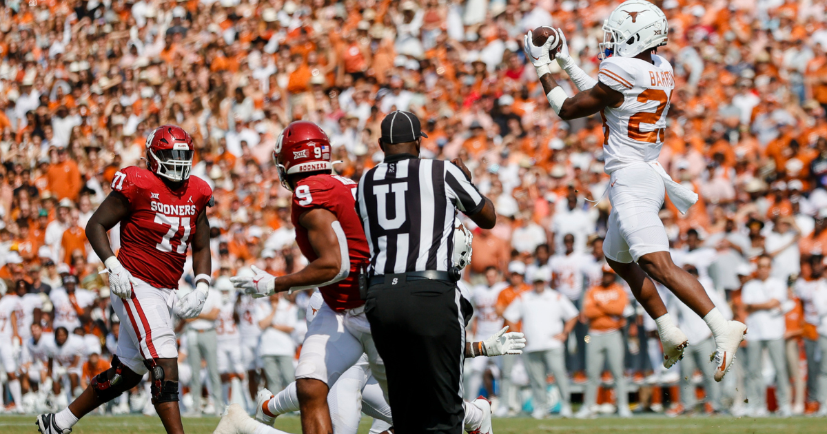 Three-count: Texas foils the flyover, an elite throw to Ja'Tavion ...