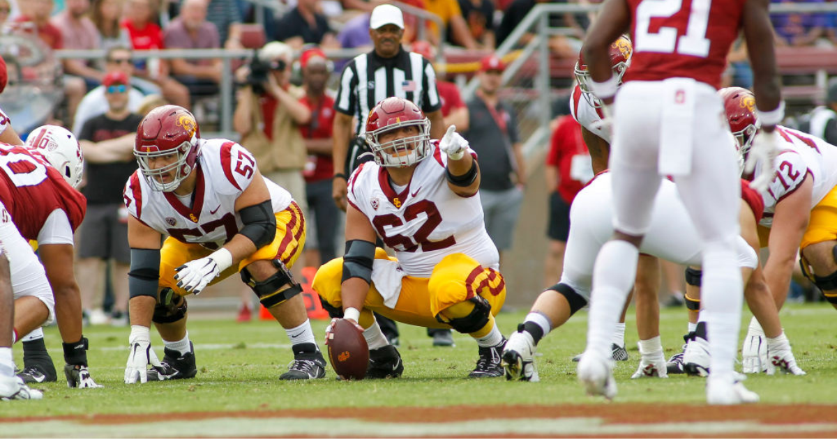 USC Offensive Line Named to Joe Moore Award Midseason Honor Roll - On3