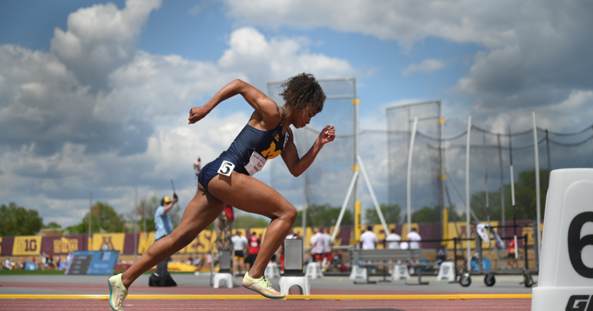 Michigan star sprinter Ziyah Holman takes the hard way in attempt to ...