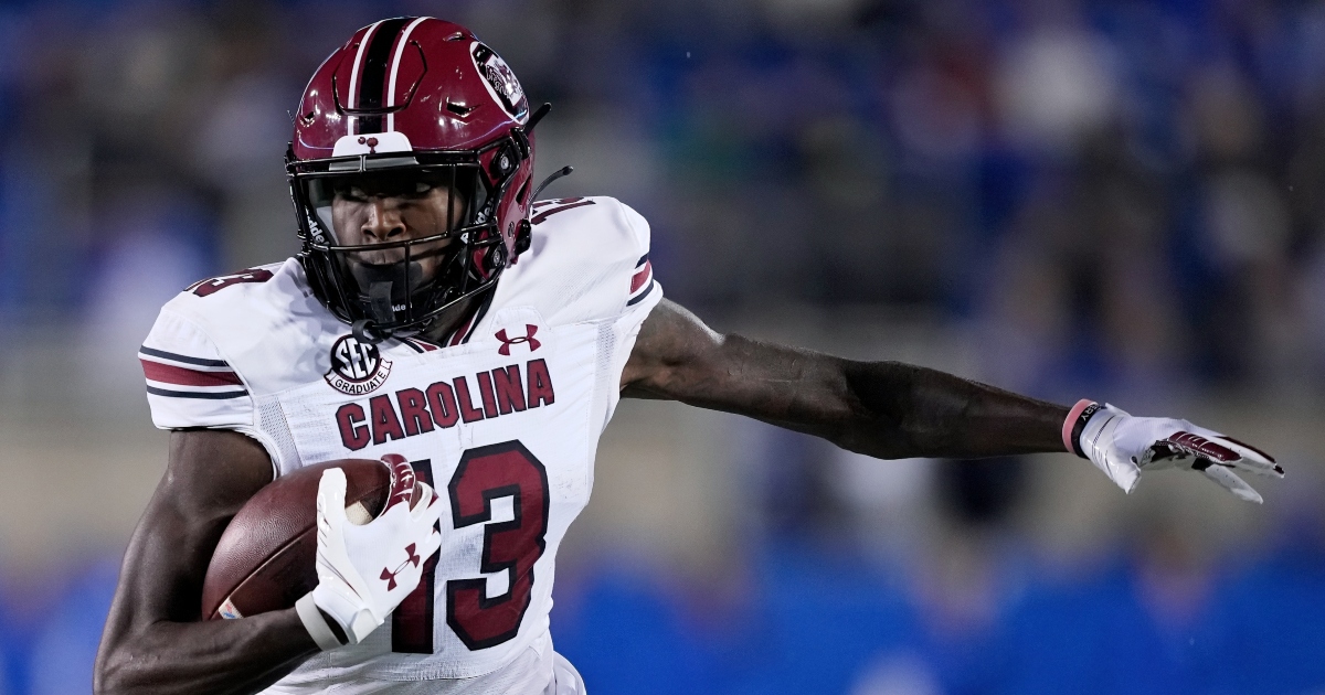 South Carolina wide receiver Jalen Brooks leaves Texas A&M game after ...