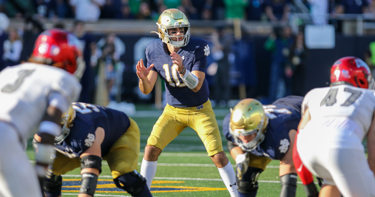 Will Notre Dame QB Drew Pyne return to pinpoint passing accuracy vs ...