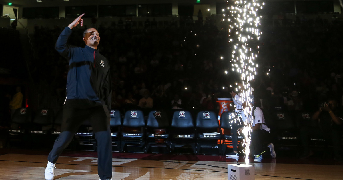 Lamont Paris speaks at South Carolina Garnet and Black Madness