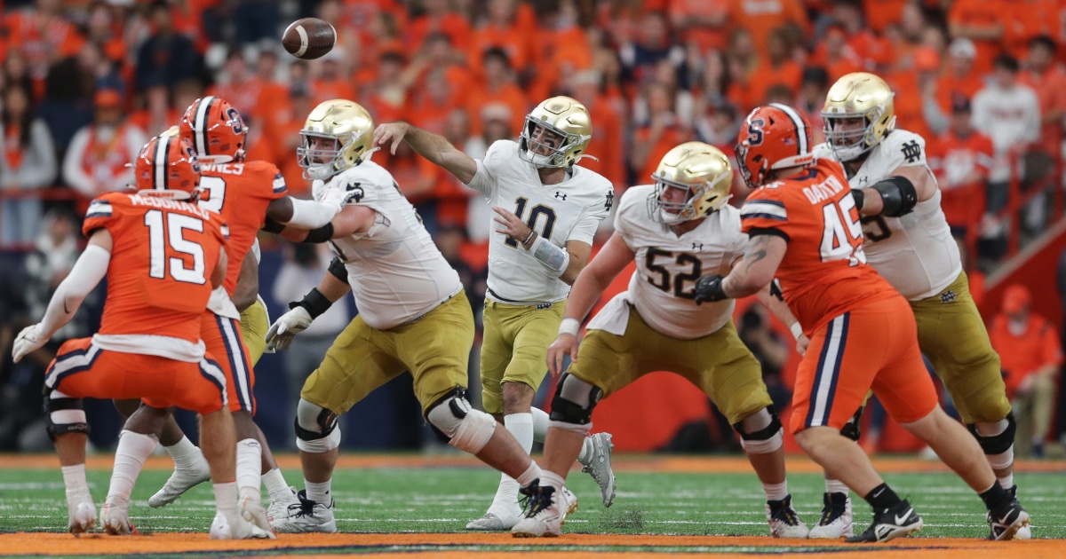 Notre Dame vs. Syracuse snaps counts, participation chart