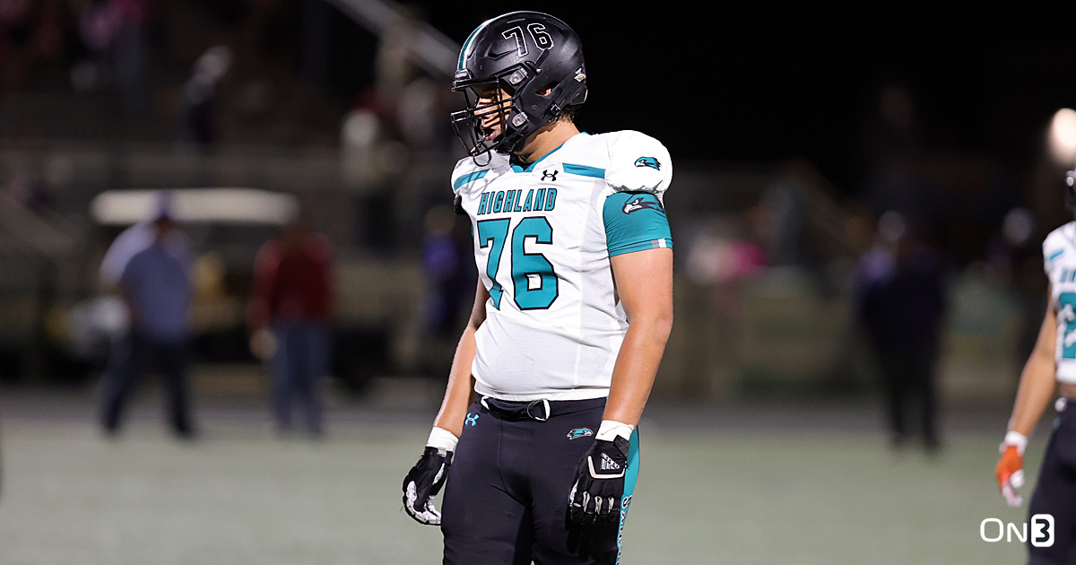 On3 top-100 OT Caleb Lomu felt like 'home' on Michigan official visit - On3