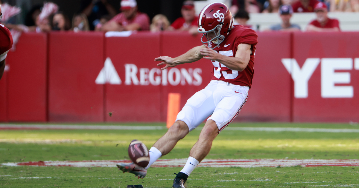 Alabama loses specialist Jack Martin to transfer portal - On3