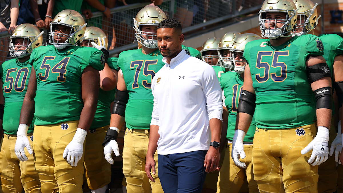 Marcus Freeman using Michigan, Michigan State incident as a teaching ...