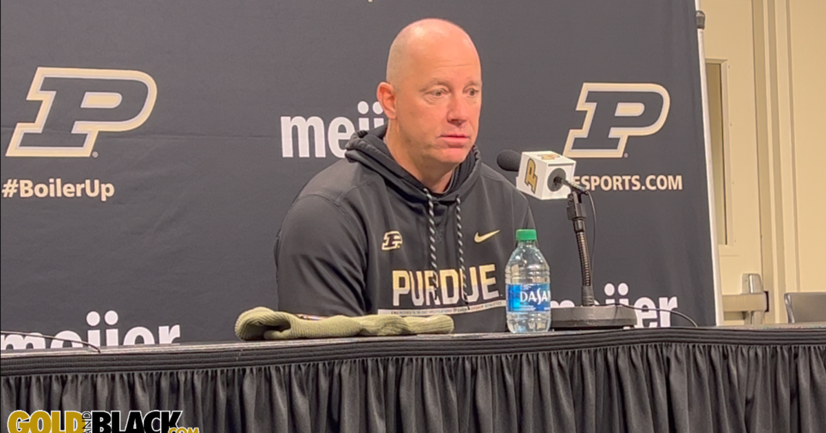 GoldandBlack.com video: Purdue coach Jeff Brohm's pre-Northwestern ...
