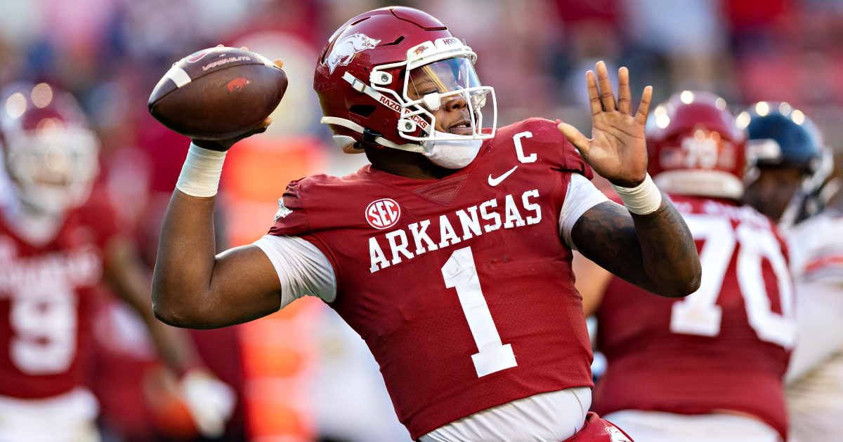 KJ Jefferson opens up about how his game has changed under new Arkansas ...