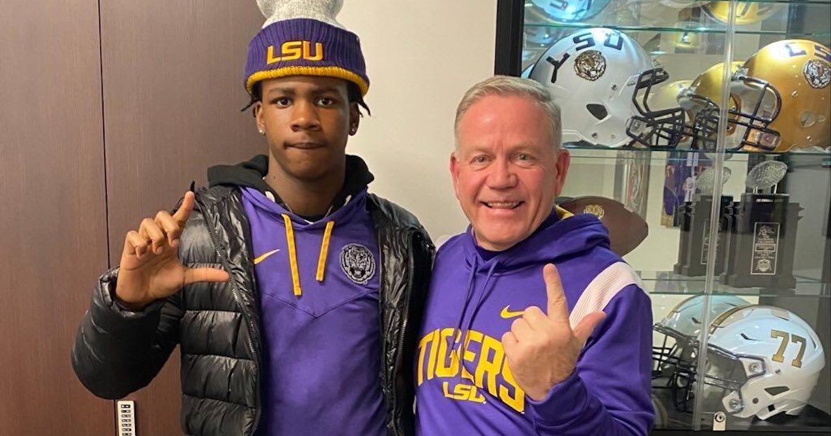 Zion Ferguson returns to LSU for a special visit with family - On3