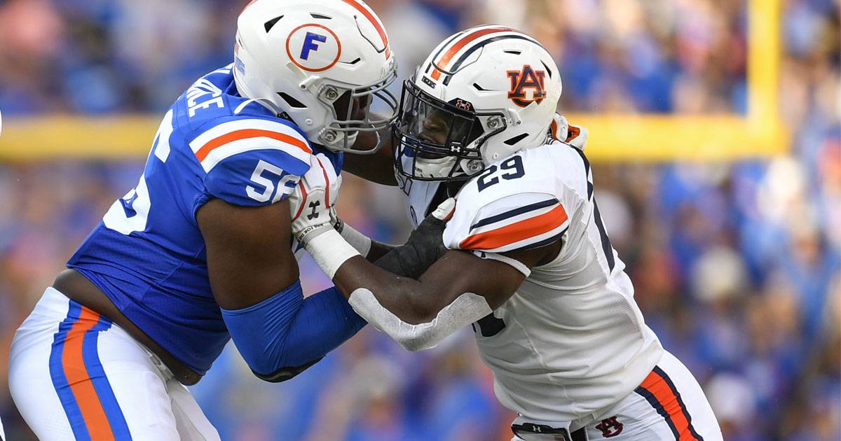 Derick Hall injury briefly sidelines key Auburn pass-rusher in Iron ...