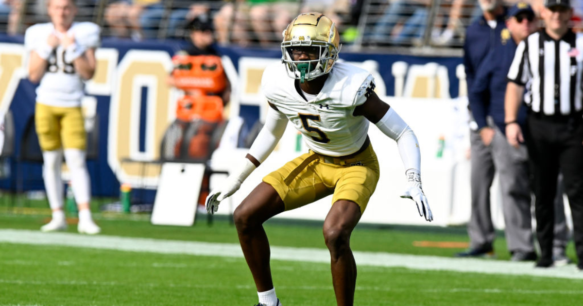 Notre Dame football injury update: Senior corner Cam Hart OUT vs. USC