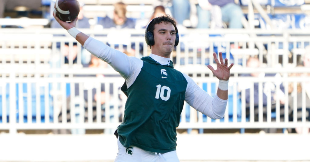 Michigan State QB Payton Thorne is learning as he goes