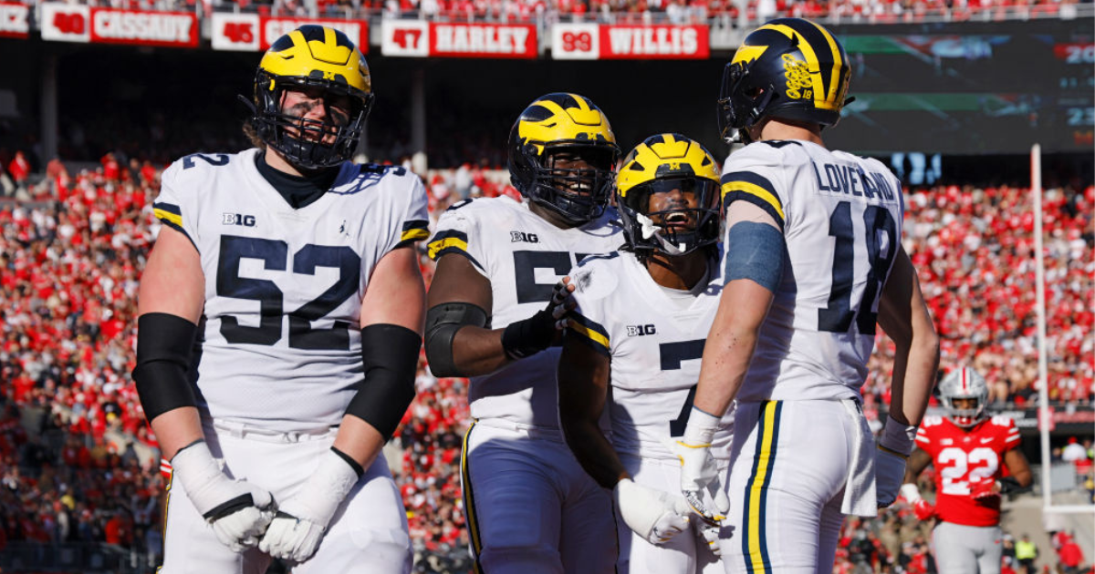 Michigan offensive line wins the Joe Moore Award again - On3