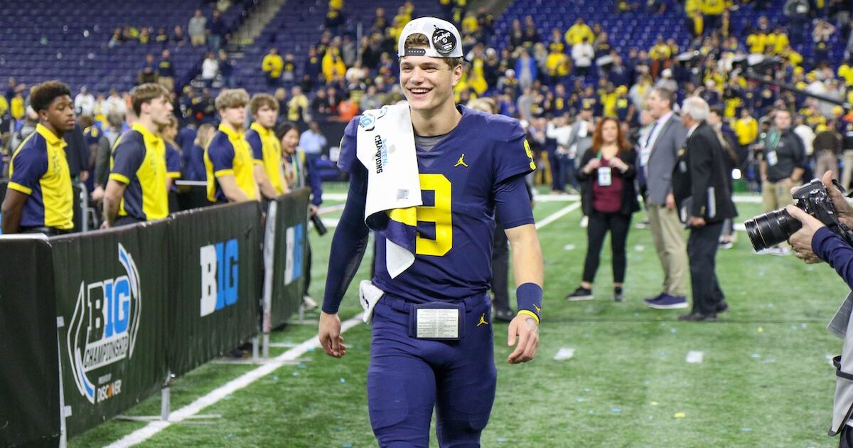 Michigan football game balls from Big Ten Championship