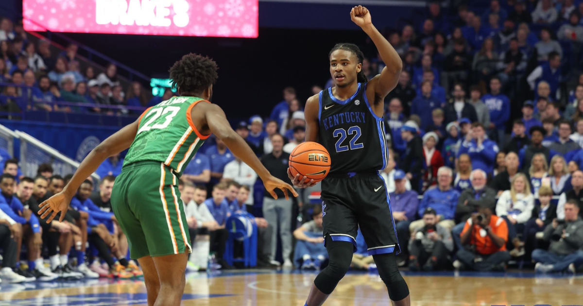 Cason Wallace coming along as Kentucky's co-starting point guard