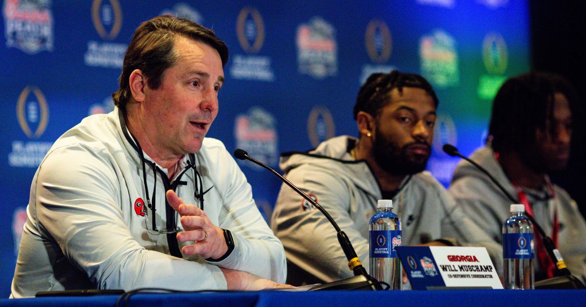 Will Muschamp, Georgia defenders discuss Peach Bowl prep