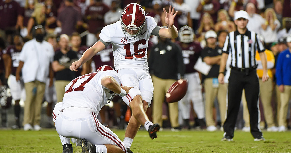 Report: Alabama kicker Will Reichard to declare for 2023 NFL Draft ...