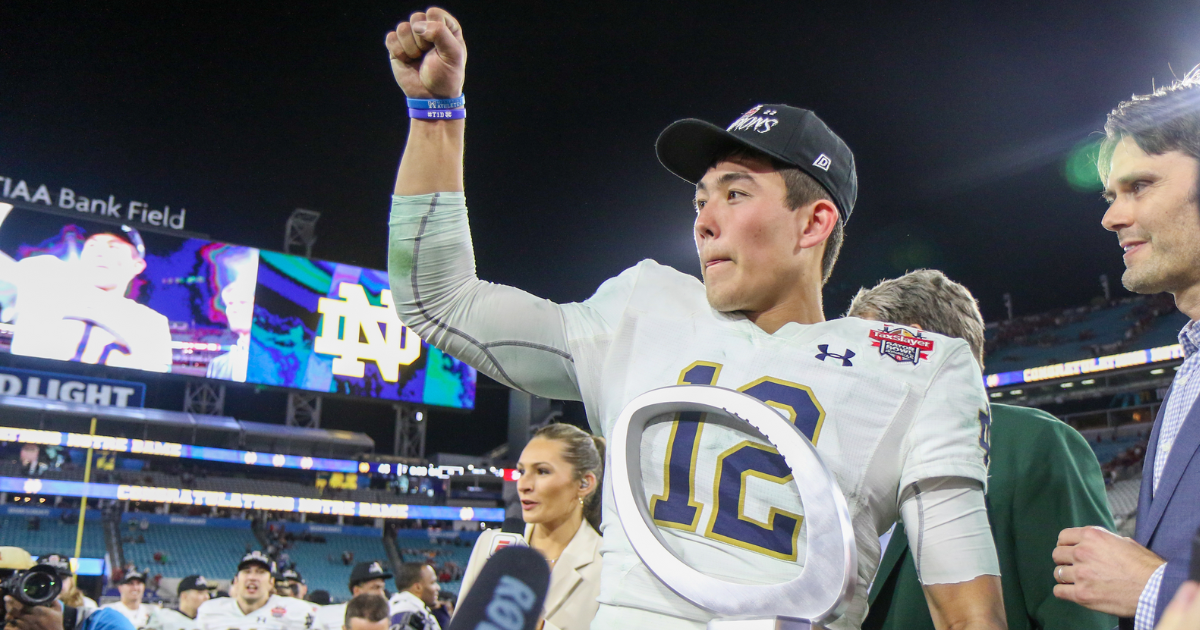 Former Notre Dame QB Tyler Buchner enters transfer portal for lacrosse