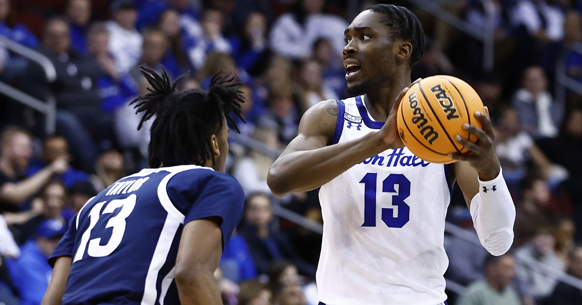 WATCH: KC Ndefo hits wild last-second shot to send Seton Hall to upset ...