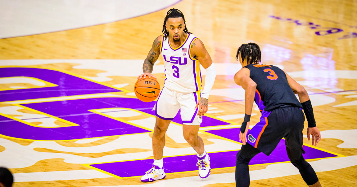 LSU MBB point guard Justice Hill steps away from program - On3