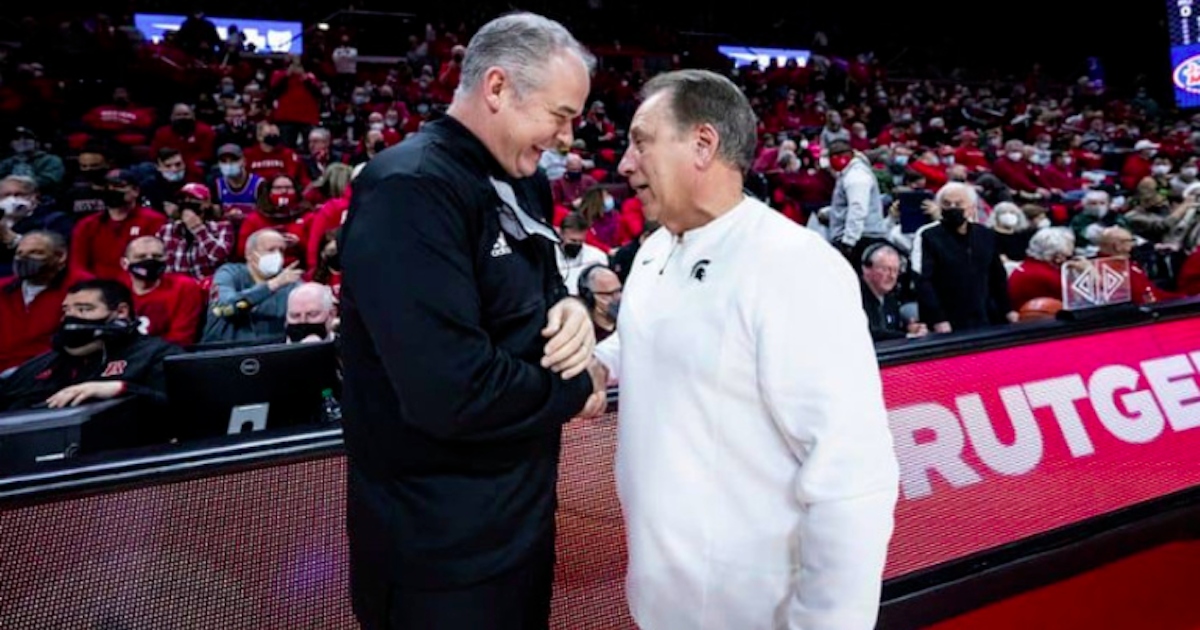 Tom Izzo tips cap to Steve Pikiell after 70-57 win over No. 23 Rutgers ...