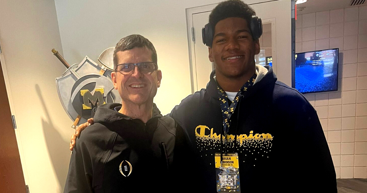 Michigan Football: On300 EDGE Brian Robinson talks return visit