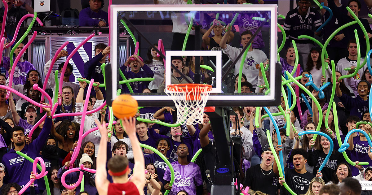 WATCH: Northwestern student section erupts following Chick-Fil-A free ...
