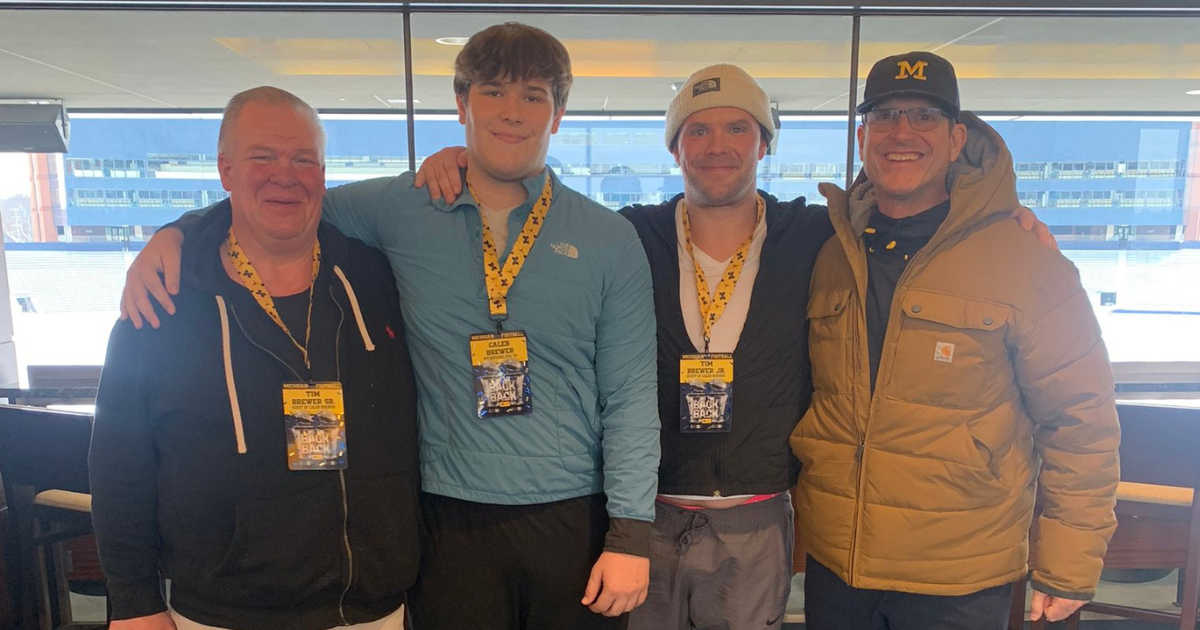 Michigan recruiting: Key 2024 OL target Caleb Brewer recaps visit