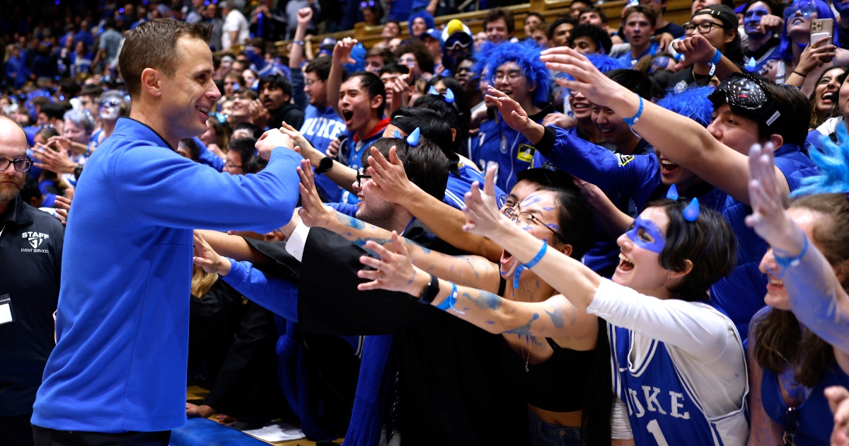 Jon Scheyer thanks Duke fans, students for dedication to UNC game - On3
