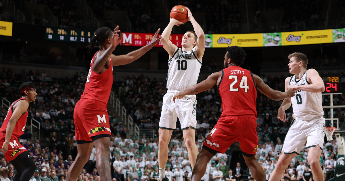 Joey Hauser scores 22, Michigan State pounds Ohio State, 62-41