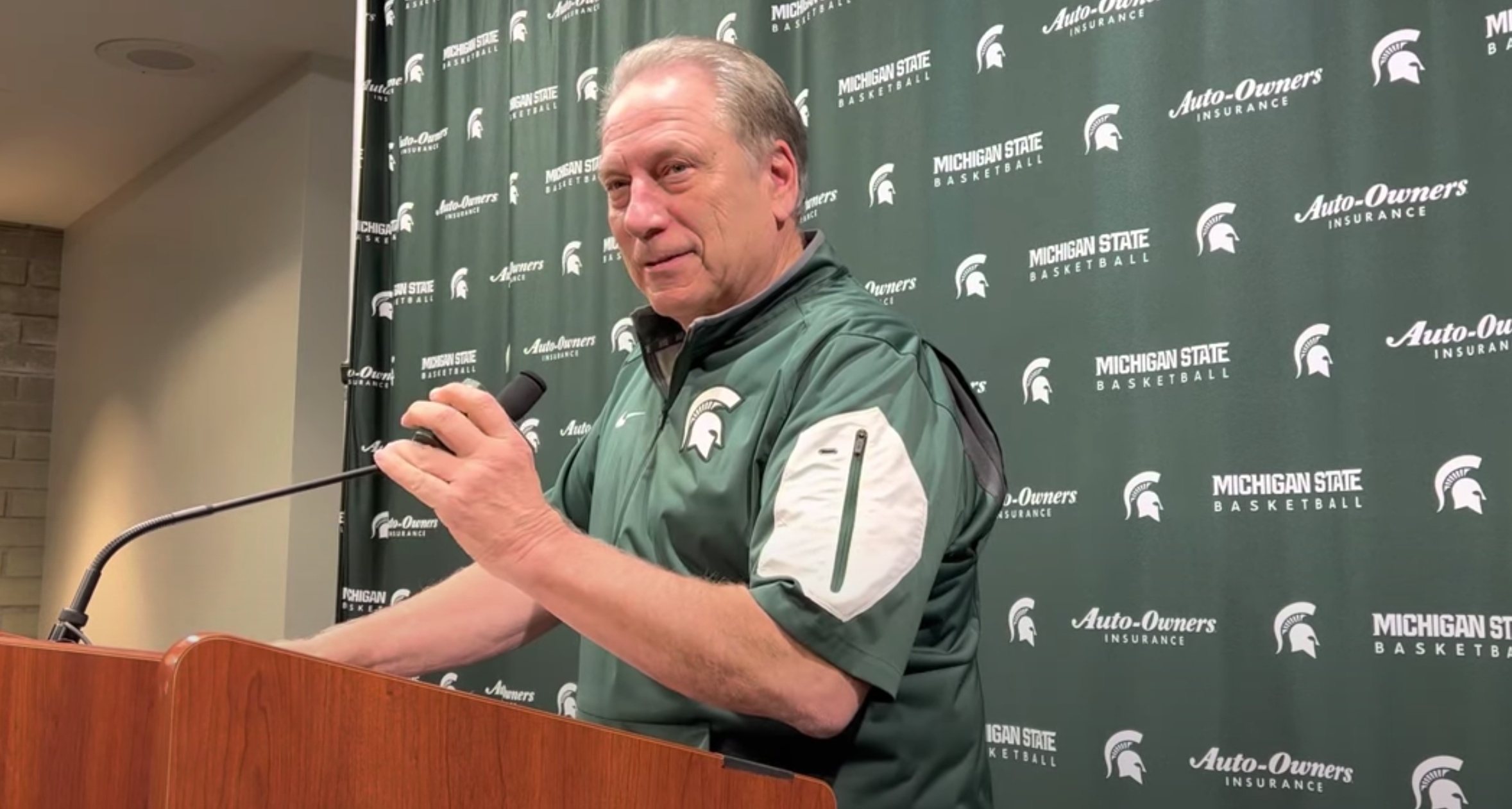 Michigan State's Tom Izzo pleased with progress, wants more