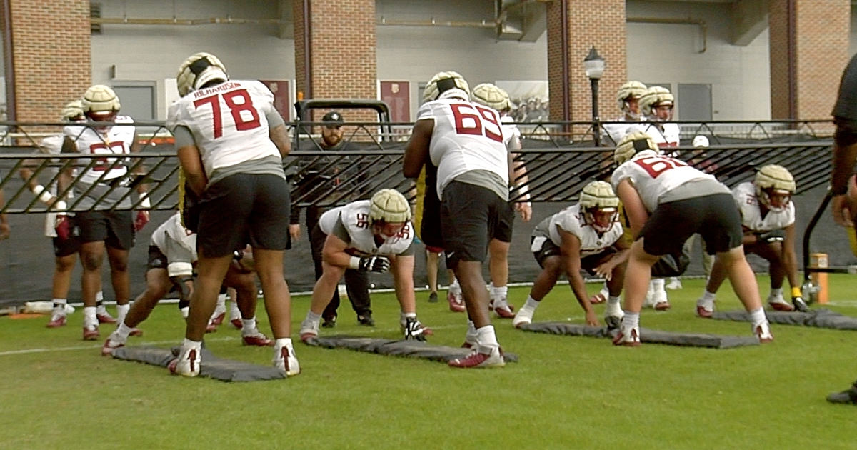 Practice footage from first day of FSU spring football