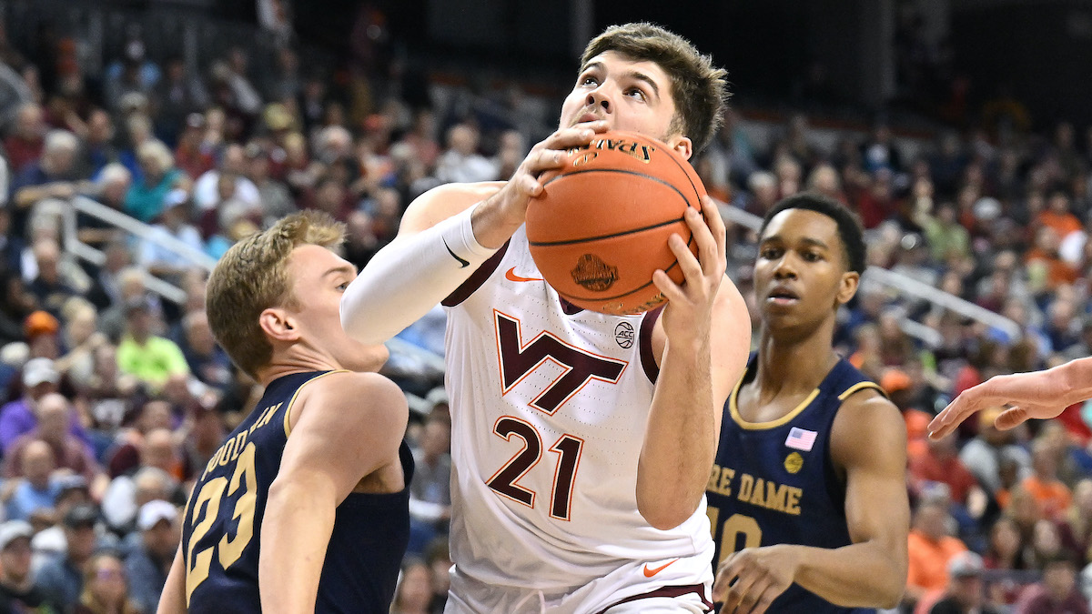 Virginia Tech's Grant Basile breaks down ACC Tournament win over Notre ...