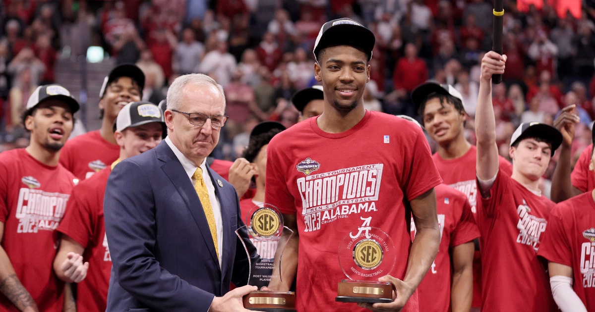 Brandon Miller explains what it means to win SEC Tournament MVP in ...