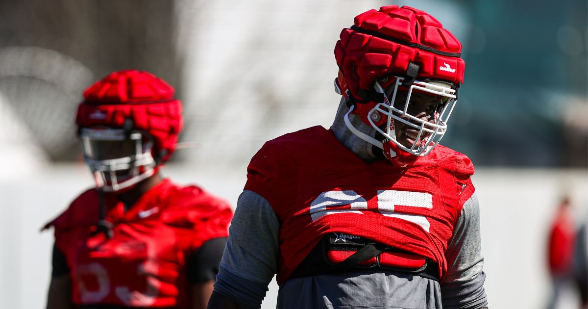 PHOTOS: Georgia takes the field for first time this spring