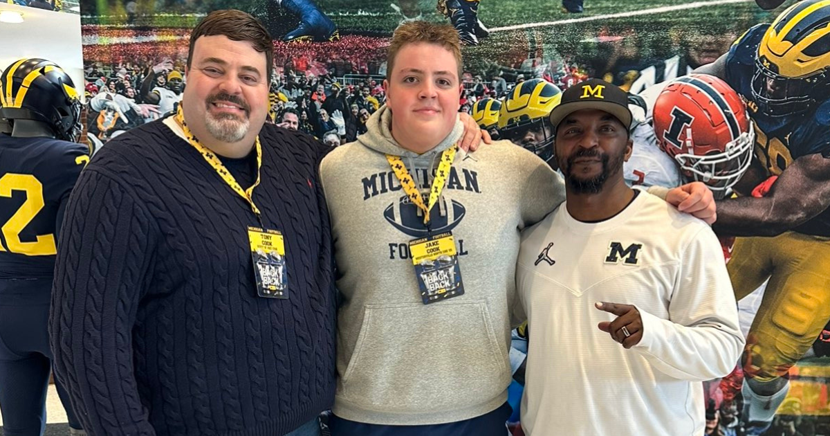 Michigan Recruiting: 2025 Ohio IOL Jake Cook talks debut visit